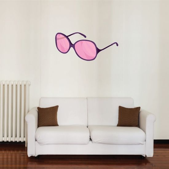 Pink and Purple Sunglasses Sticker