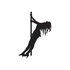 Pole Dancer Spinning Decal