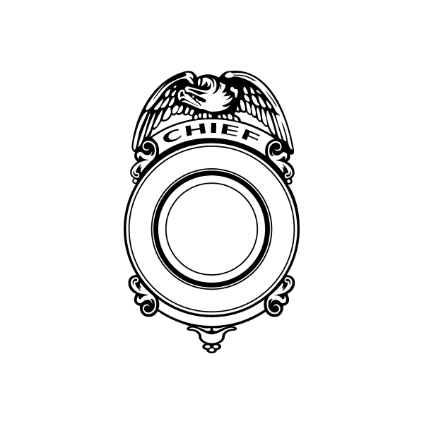 Police Chief Badge Decal