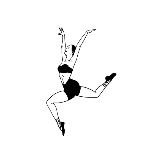 Prancing Woman in Short Shorts Decal