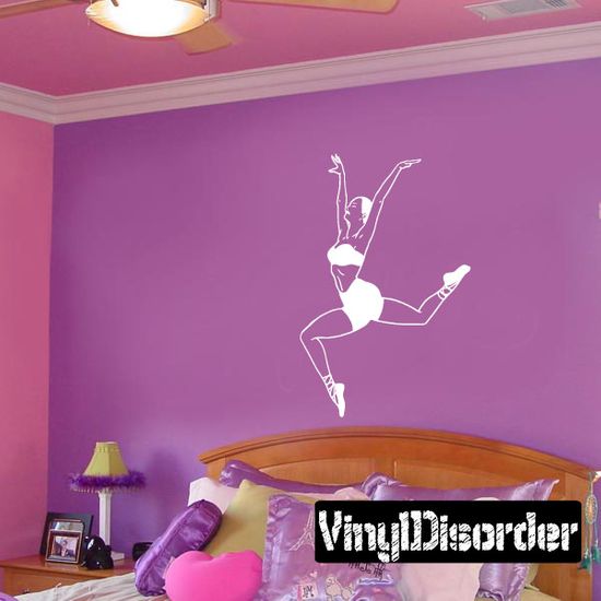 Prancing Woman in Short Shorts Decal