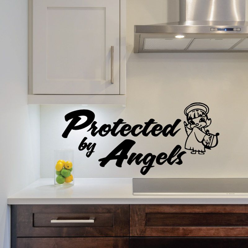 Protected by angels Decal