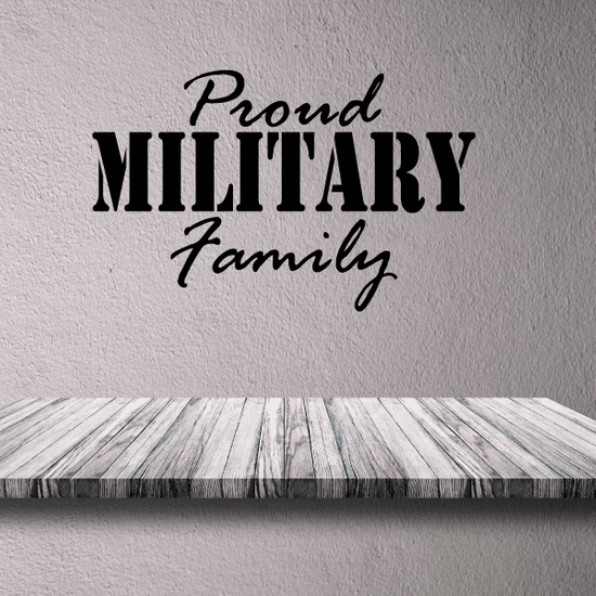 Proud Military Family Decal