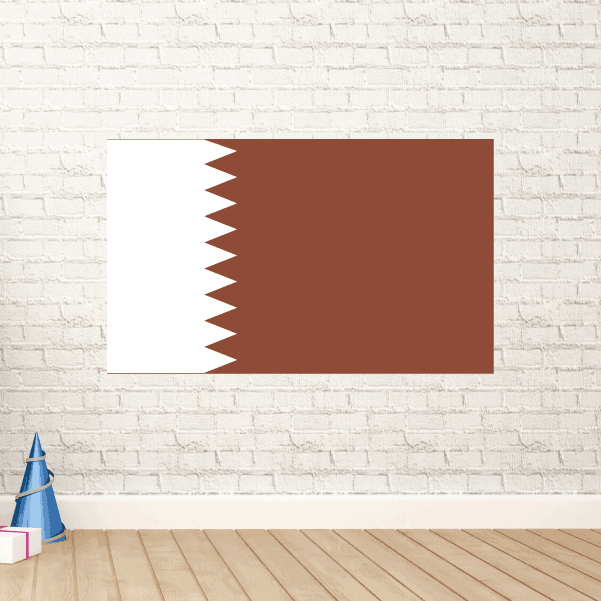 Quatar Flag Sticker