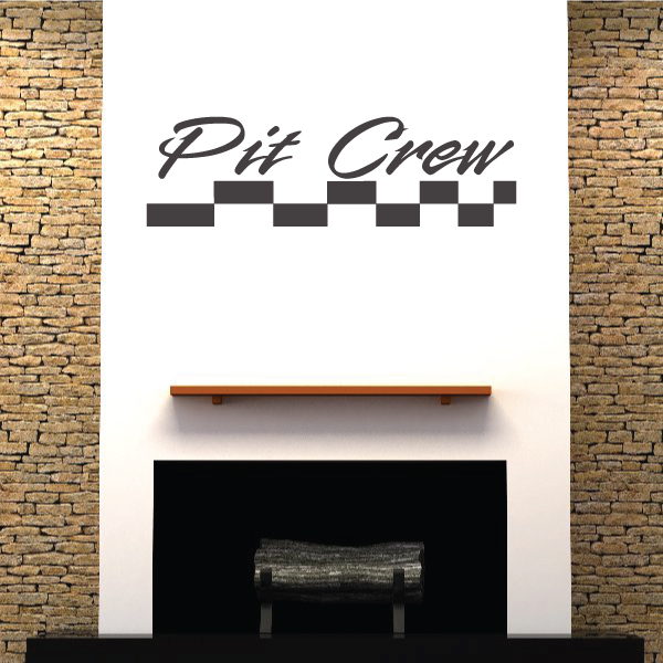 Racing Pit Crew Wall Decal - Vinyl Decal - Car Decal - 008