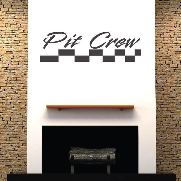Racing Pit Crew Wall Decal - Vinyl Decal - Car Decal - 008