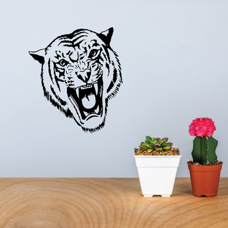 Rage Tiger Head Decal