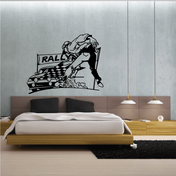 Rally Racing Finish Line Decal