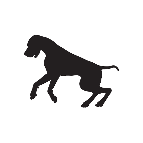 Rearing Hound Decal