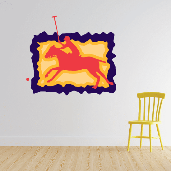 Red and Purple Polo Sticker