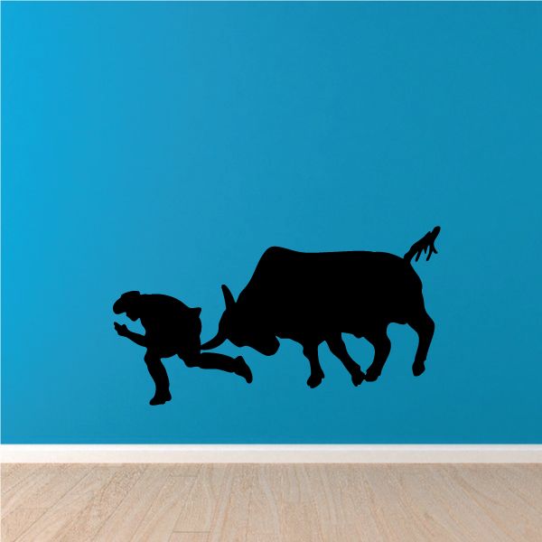 Rodeo Bull Riding Wall Decal - Vinyl Decal - Car Decal - 008