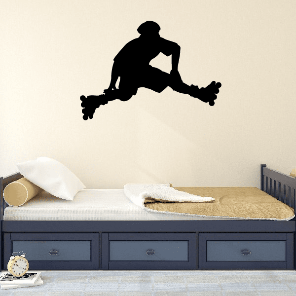 Rollerblading Wall Decal - Vinyl Decal - Car Decal - AL 006