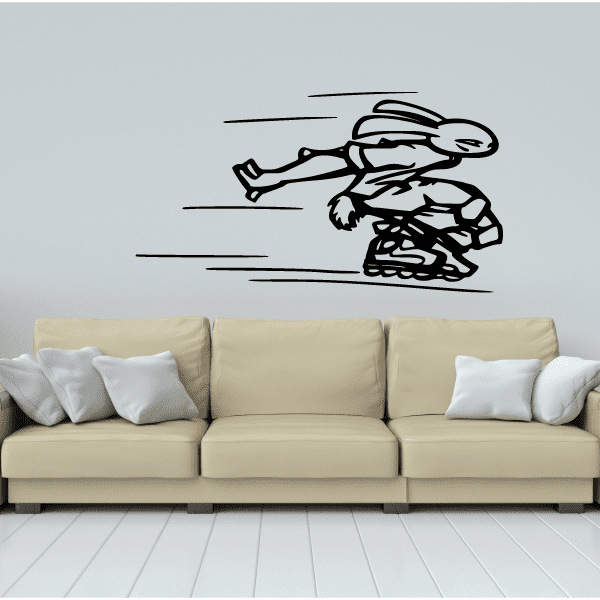 Rollerblading Wall Decal - Vinyl Decal - Car Decal - CDS002