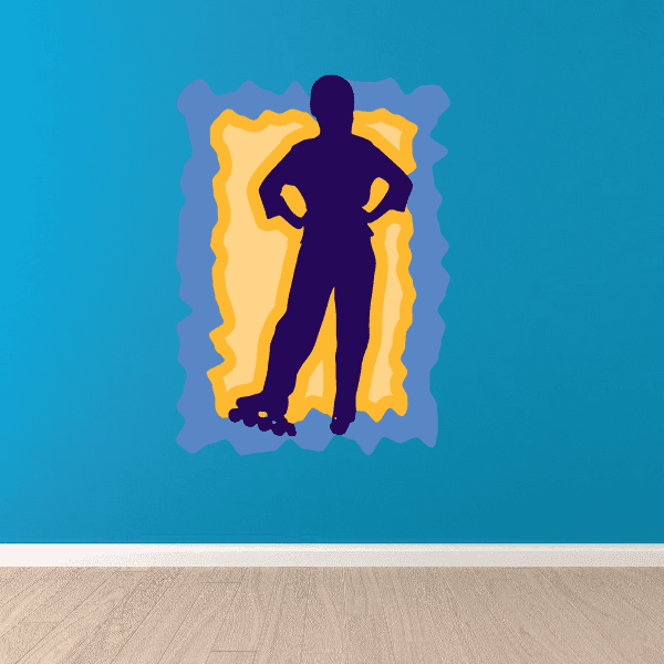 Rollerblading Wall Decal - Vinyl Sticker - Car Sticker - Die Cut ...