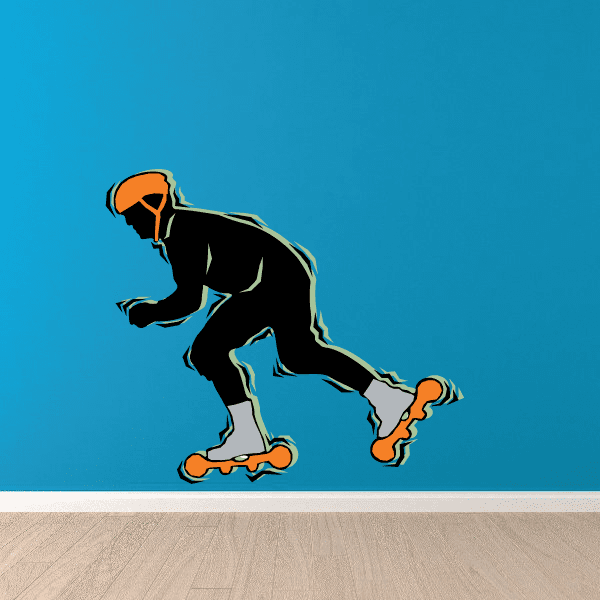 Rollerblading Wall Decal - Vinyl Sticker - Car Sticker - Die Cut ...