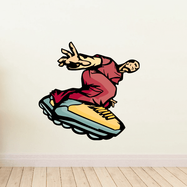 Rollerblading Wall Decal - Vinyl Sticker - Car Sticker - Die Cut ...