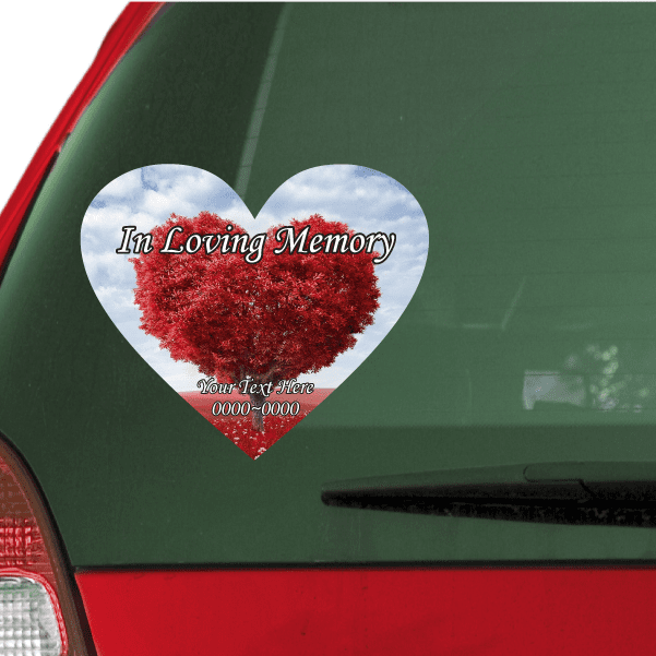 Rose Tree In Loving Memory Custom Sticker