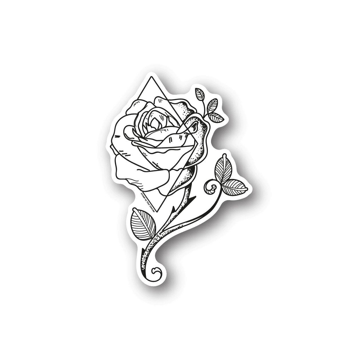 Rose Triangle Sticker