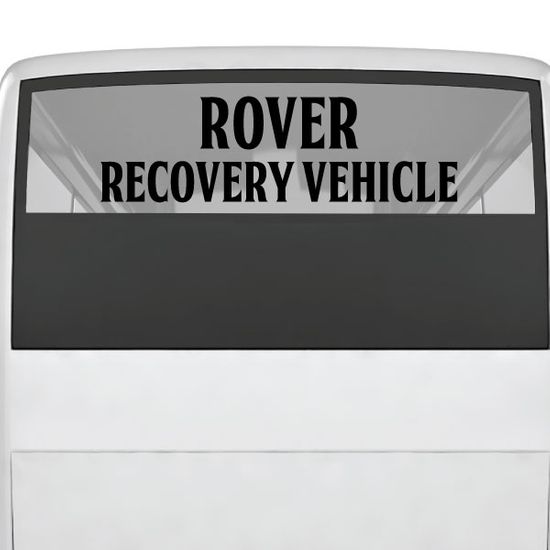 Rover Recovery Vehicle Decal