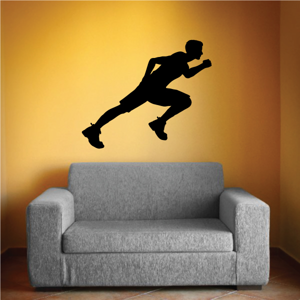 Running Runner Wall Decal - Vinyl Decal - Car Decal - 005