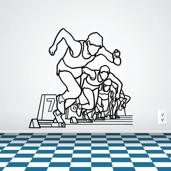 Running Wall Decal - Vinyl Decal - Car Decal - Bl016