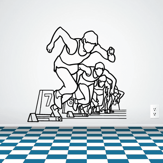 Running Wall Decal - Vinyl Decal - Car Decal - Bl016