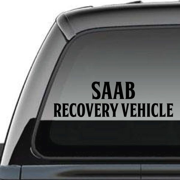 Saab Recovery Vehicle Decal