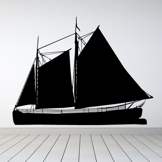 Sailboat Wall Decal - Vinyl Decal - Car Decal - BA006