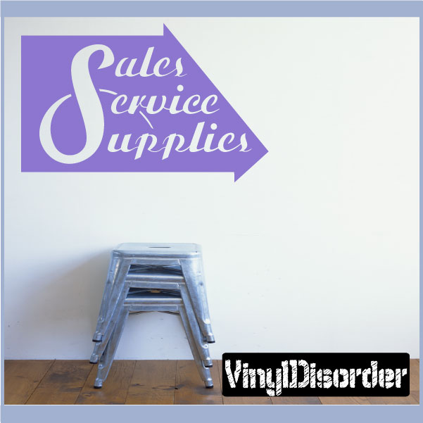 Sales Service Supplies Wall Decal - Vinyl Decal - Car Decal - Business ...