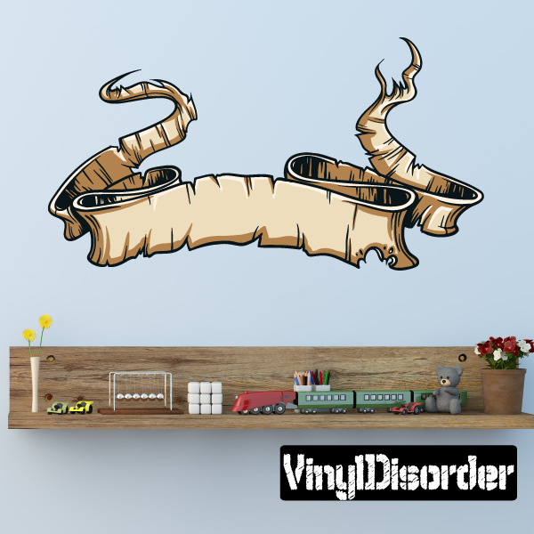 Grand Tattered Scroll Decal