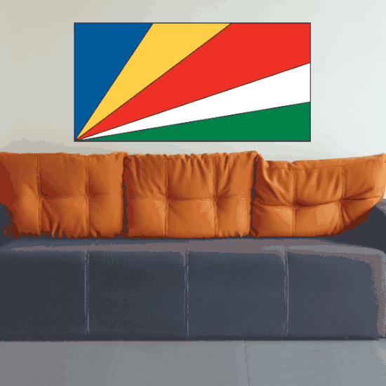 Seychelles Flag Sticker