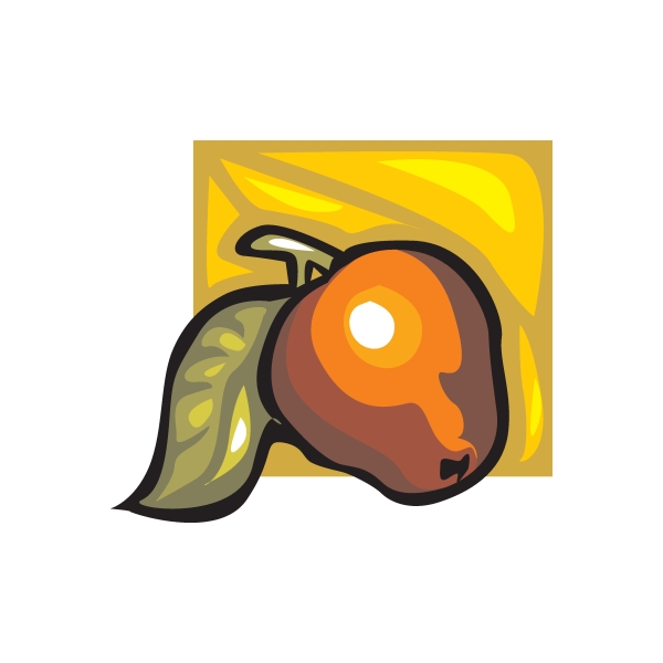 Shiny Red Apple Sticker