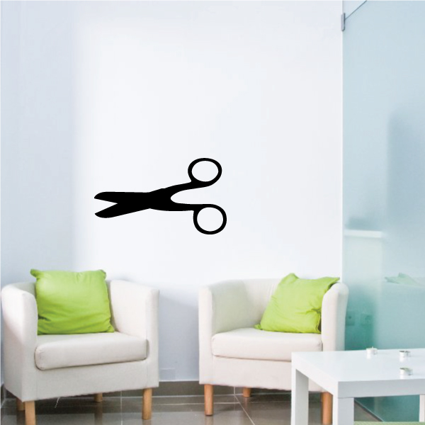 Short Scissors Decal