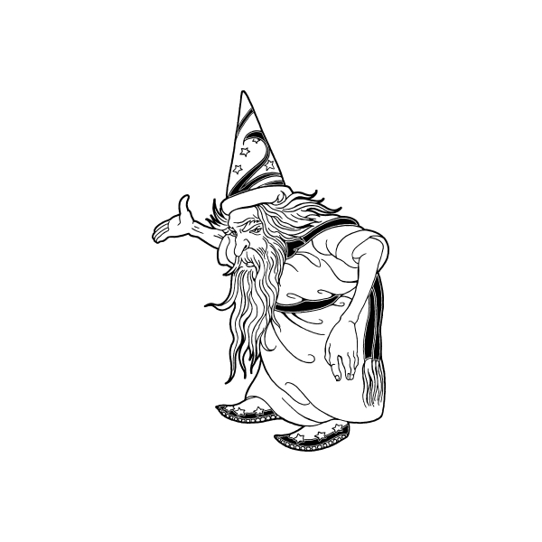 Short Wizard Decal