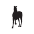 Shy Pony Pose Silhouette Decal