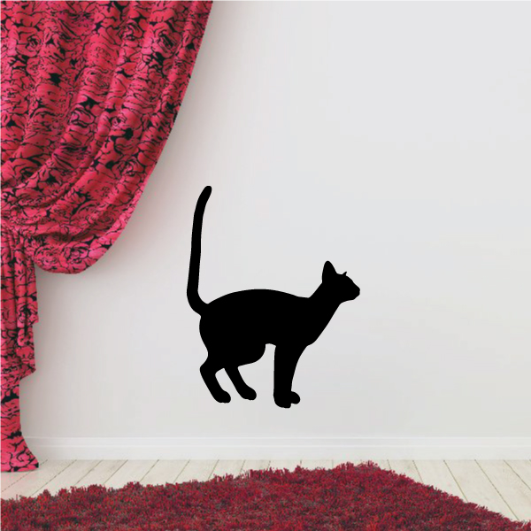 Siamese Cat Standing Decal