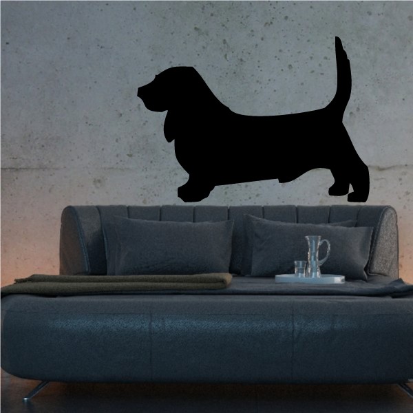 Simple Basset Hound Decal