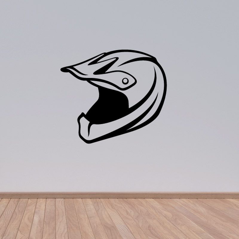 Simple Dirt Bike Helmet Decal