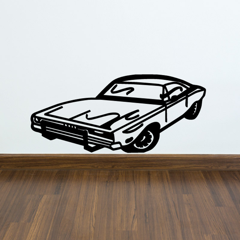 Simple Mopar Muscle Car Decal
