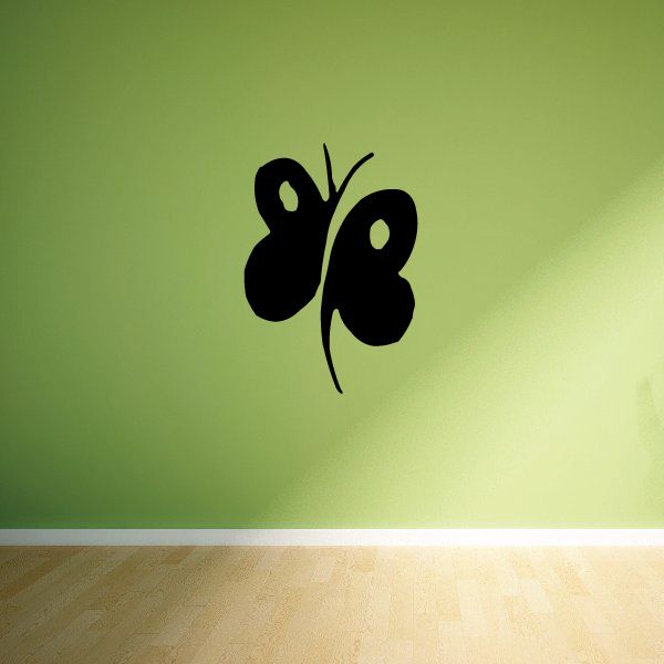 Simple Two Stroke Butterfly Decal