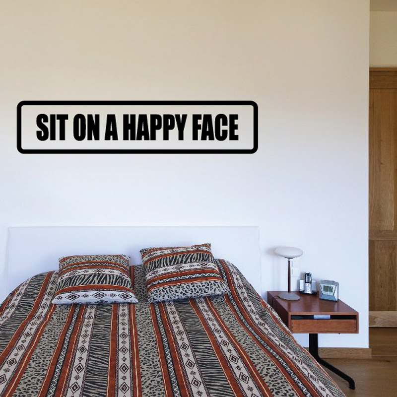 Sit on a happy face Decal