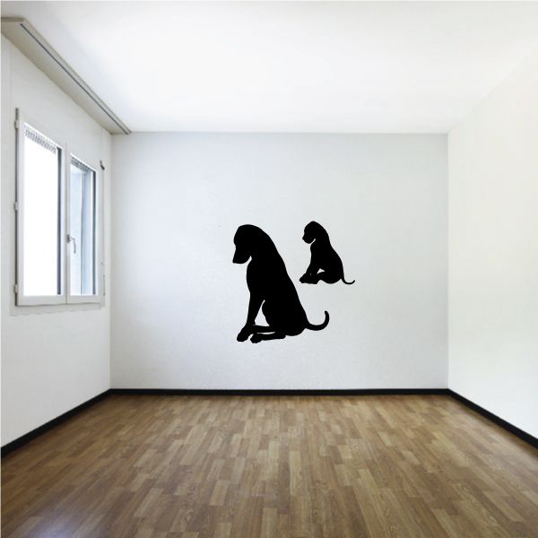 Sitting Dogs Decal