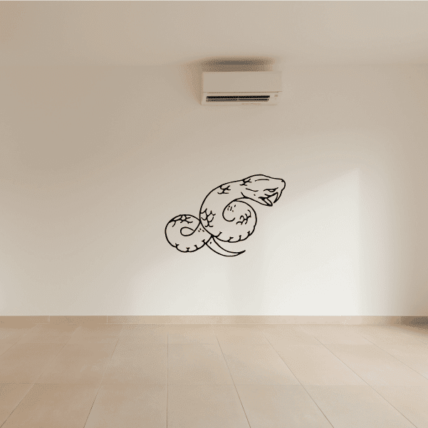 Sitting Python Snake Decal