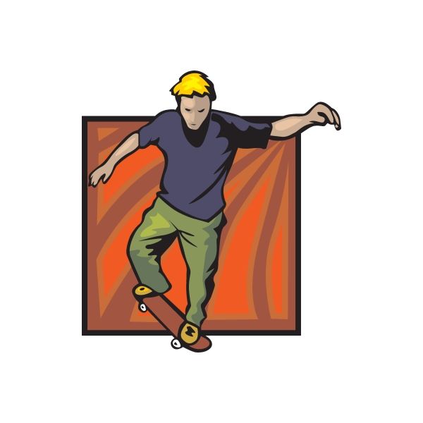Skateboarding Wall Decal - Vinyl Sticker - Car Sticker - Die Cut ...