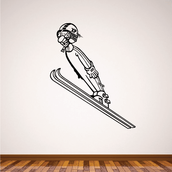 Skiing Wall Decal - Vinyl Decal - Car Decal - Bl014
