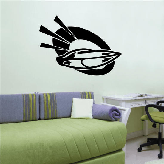 Sleek Speedboat Emblem Decal