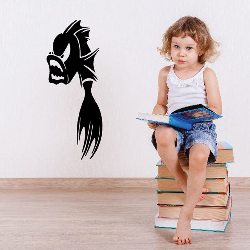 Snarling Fish Decal