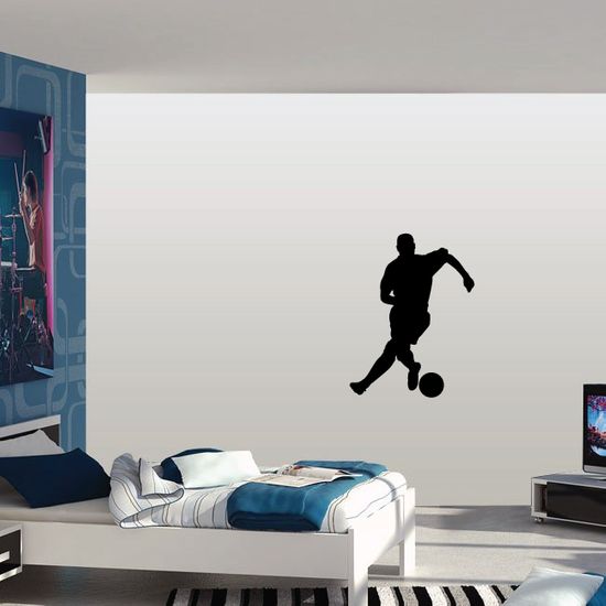 Soccer Player Dribbling Decal