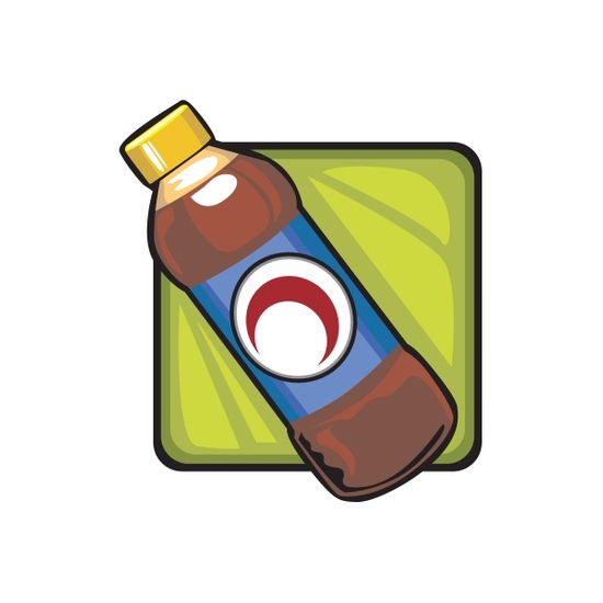 Soda Bottle Sticker