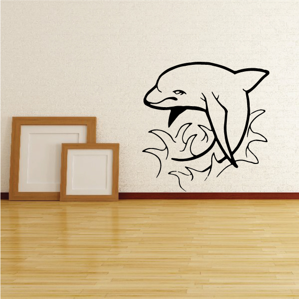 Splashing Dolphin Decal